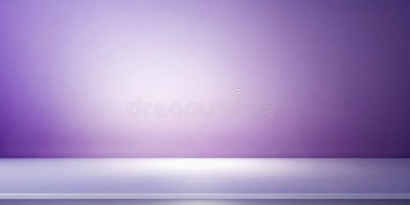Serene Lavender Studio Backdrop with Subtle Gradient and Empty Platform for Product Displays ...