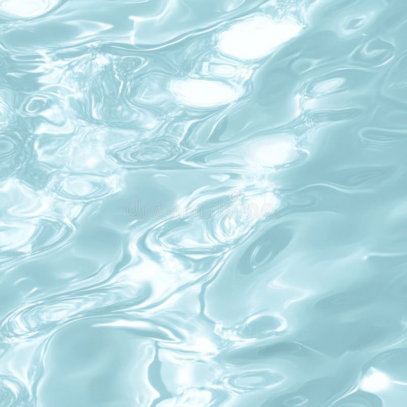 Serene Light Blue Water Surface with Gentle Waves and Reflections Stock ...