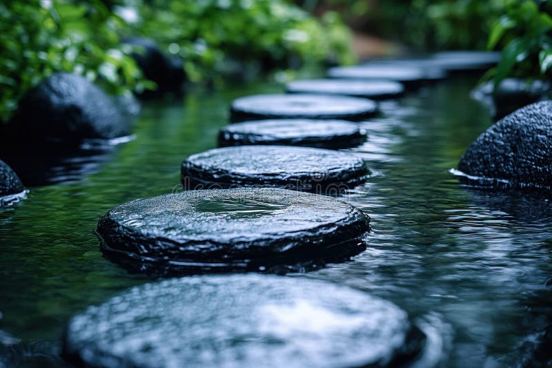 Serene Meditation Background Peaceful Calming Wellness Theme Stock ...