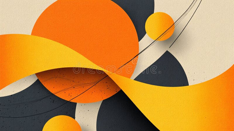 Serene Minimalism Abstract Negative Space Shapes with Soft Curves ...