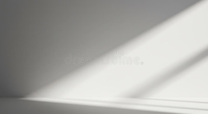 Serene Minimalist Light and Shadow Study: a Modern Interior Stock ...