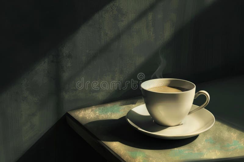Serene Morning Coffee by Window Light Stock Image - Image of cozy ...