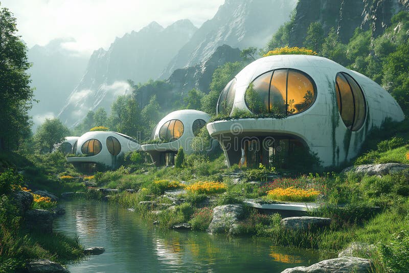 Innovative Global Team Collaborates in Futuristic Eco-friendly ...