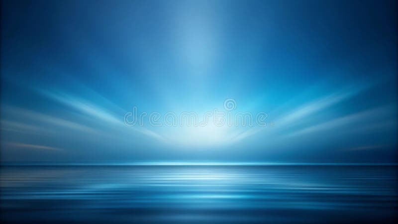 Serene Ocean Horizon a Peaceful, Dreamlike Seascape with Subtle Light ...