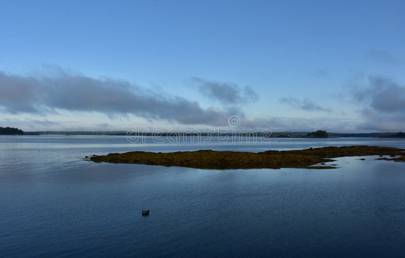 Serene Ocean Views with a Rocky Ledge Stock Image - Image of reef ...