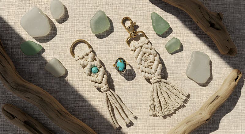 Macrame Keychains Stock Illustrations – 15 Macrame Keychains Stock ...