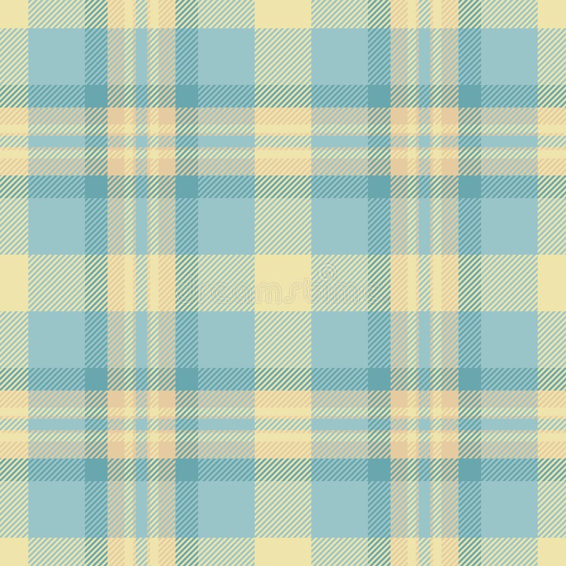 Serene Pastel Plaid Pattern. Soft Blue and Yellow Hues Create a Calming ...