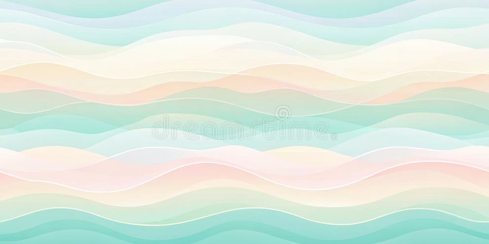 Serene Pastel Wave Pattern an Elegant Abstract Design for Backgrounds ...