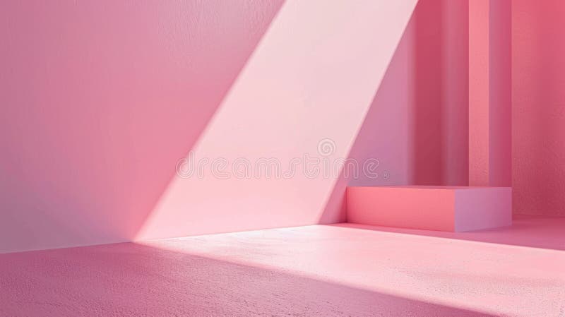 Serene Pink Elegance. Minimalist Pink Background Concept Stock ...