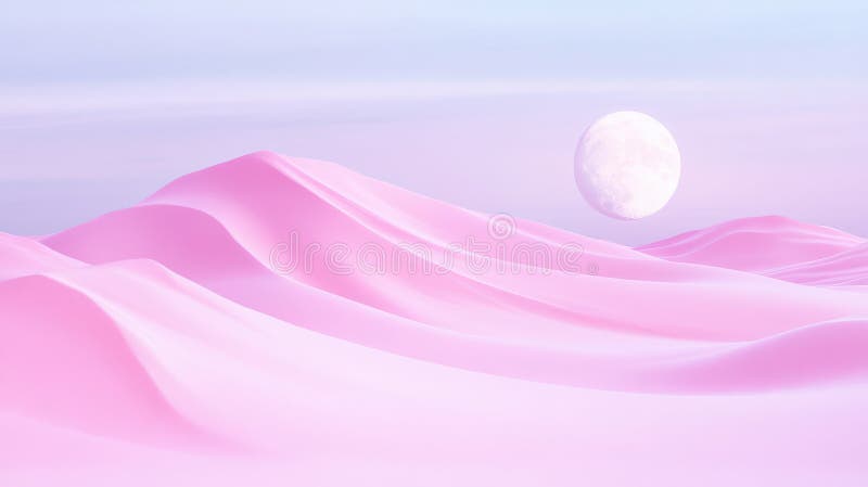 Pink Sand Dunes Under Soft Sunrise Light Stock Photos - Free & Royalty ...