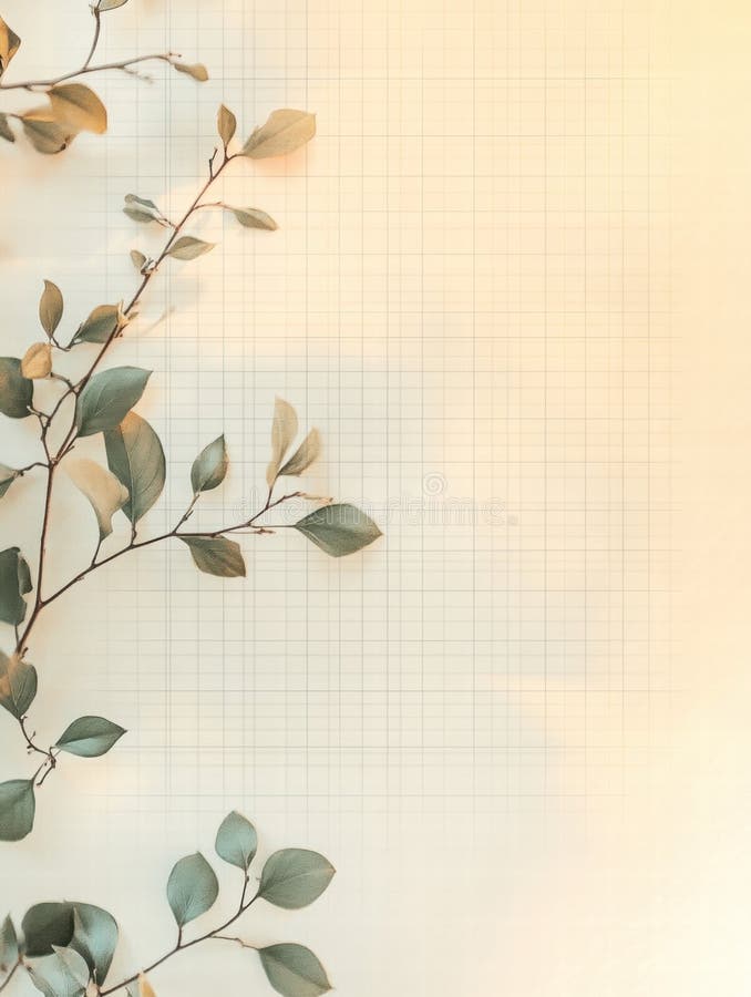 Minimalist Planner Layout Featuring Subtle Grid Lines and Delicate ...