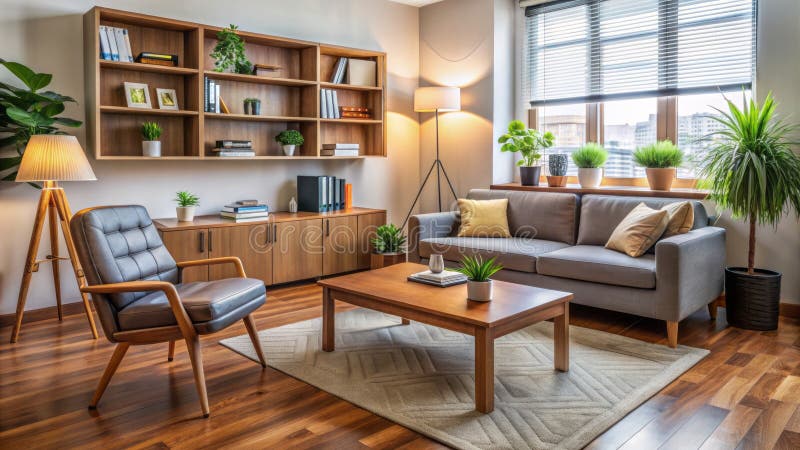 Serene and Productive Home Office Design a Comfortable and Organized ...