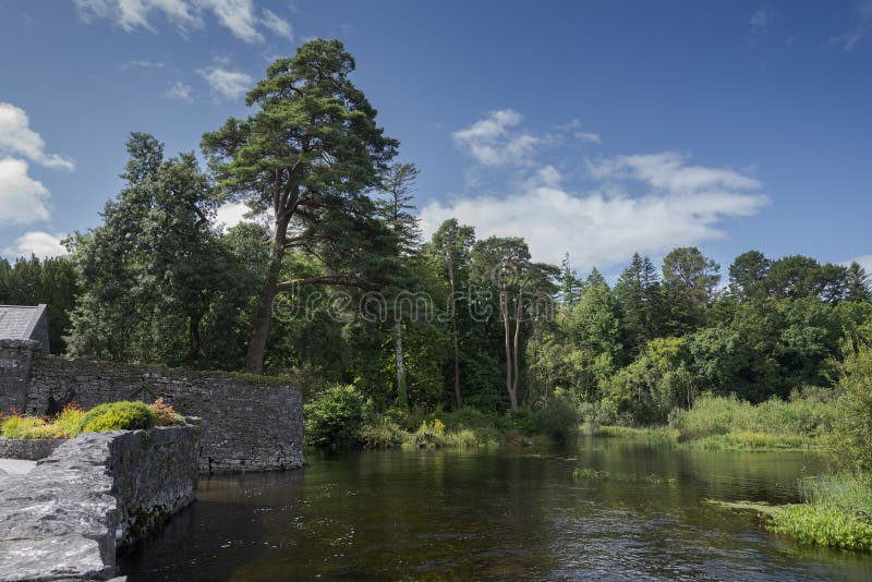 A Serene River Flows through Cong, Ireland Stock Photo - Image of fresh ...