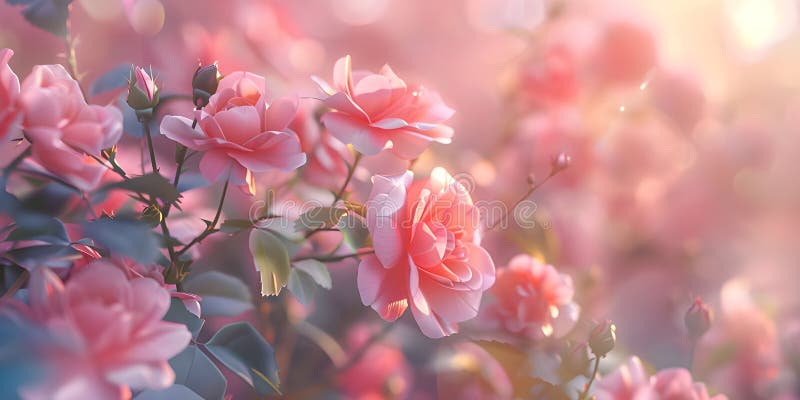 Serene Rosa Flower Setting, Tranquil Rosa Flower Backdrop Background ...
