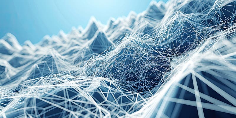 A Serene Sea of Digital Waves, Symbolizing Tranquility and the Vastness ...