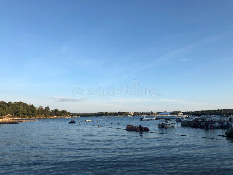 Serene Shot of Istrien Meer Stock Image - Image of nature, blue: 266600899