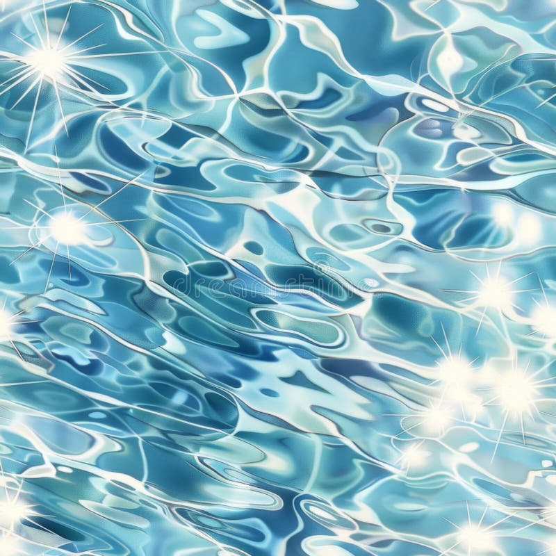 Serene Sparkling Blue Water Texture Abstract Background Stock Image ...