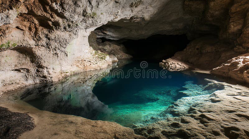 Serene Subterranean Pool Reflects the Textures of Cave Formations in ...