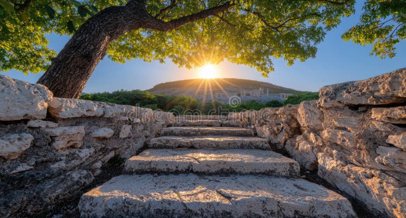 Ancient stone steps stock photo. Image of history, crowland - 9418
