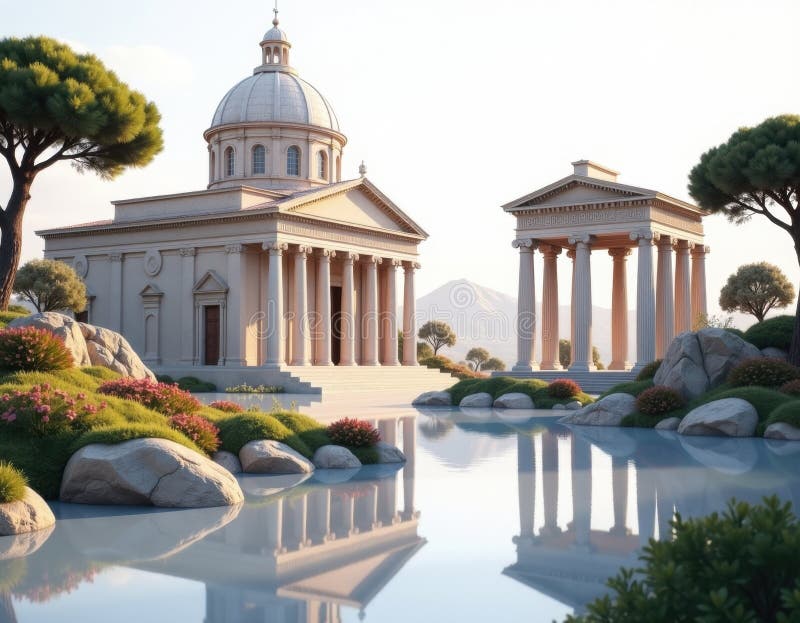 Peaceful Classical Architecture Stock Illustrations – 3,820 Peaceful ...