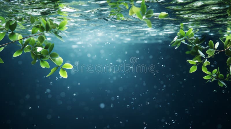Serene Top Down View of Clear, White Water with Sunlight Reflection and ...
