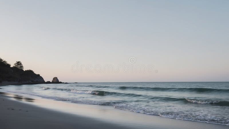 Serene View Hidden Cove Gentle Waves Stock Photos - Free & Royalty-Free ...
