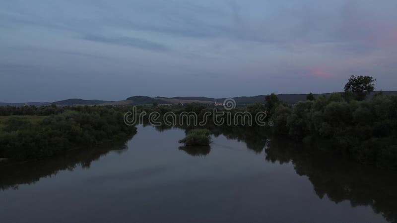 Serene View of the River Mures in Romania Stock Footage - Video of dawn ...