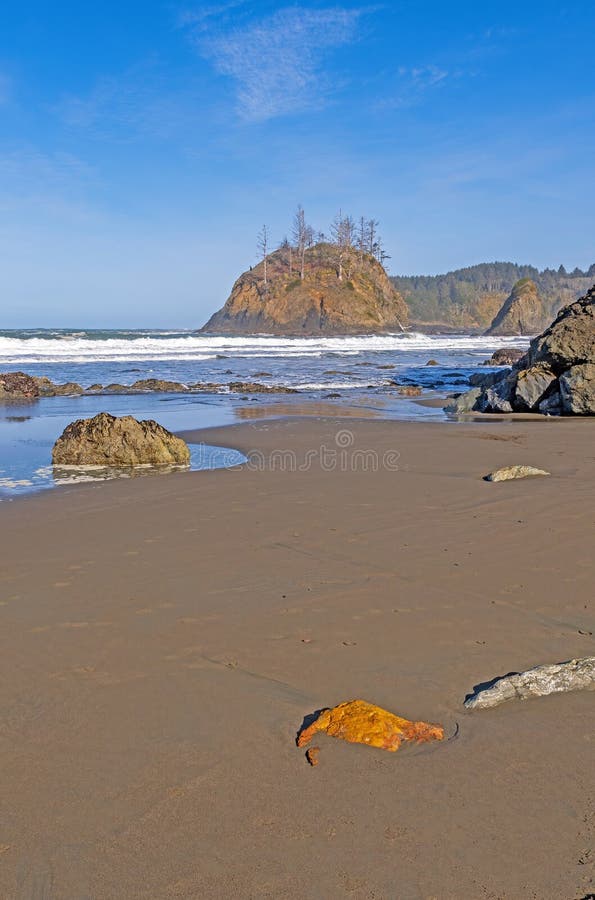 Serene Views on a Remote Beach Stock Photo - Image of seascape, island ...