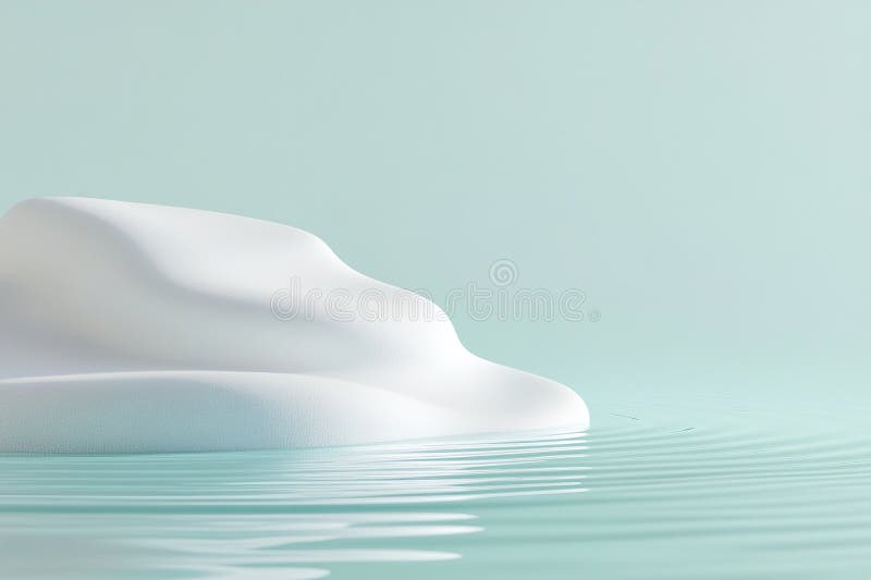 A Serene Water Ripple Effect Creates a Calming Visual in Shades of Blue ...