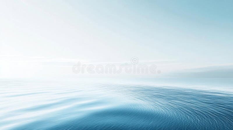 Serene Water Surface with Subtle Ripples Stock Illustration ...