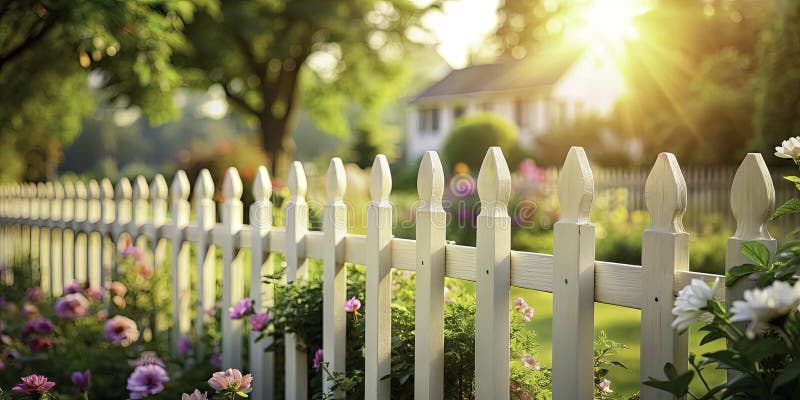 Serene White Picket Fence Interior View a Stunning Visual for Home ...
