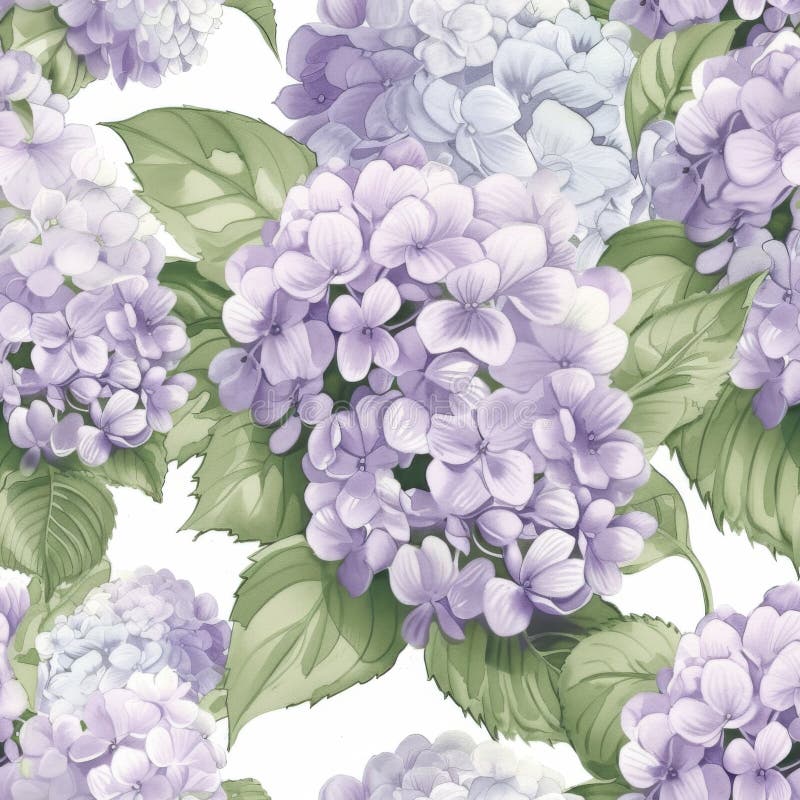 Serenity in Bloom: Lavender and Lilac Floral Pattern for Calming Design ...