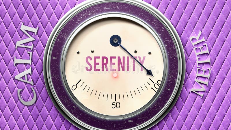 Serenity and Calm that is Hitting a Full Scale, Showing a Very High ...