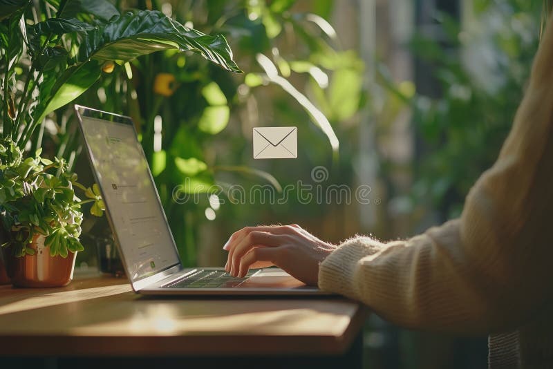 Serenity of Nature at Work stock illustration. Illustration of nature ...