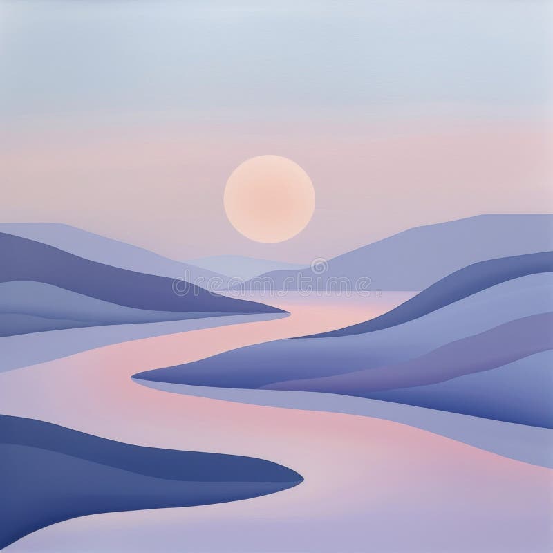 Serenity S Embrace: a Meditation in Pastels Stock Photo - Image of ...