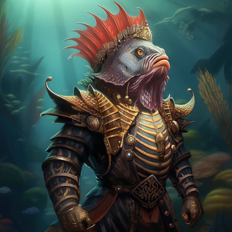 Sergeant Major Fish Abudefduf Saxatilis Made with Generative AI ...