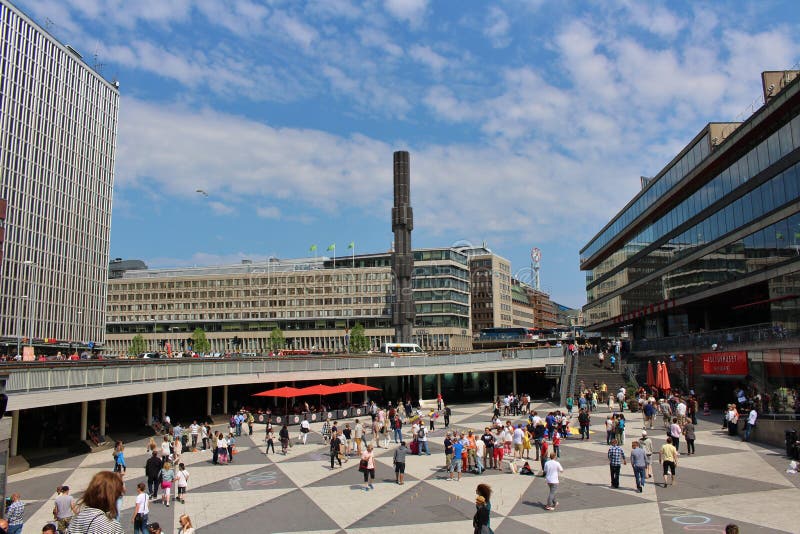 Sergel Square editorial photography. Image of sergels - 54572997