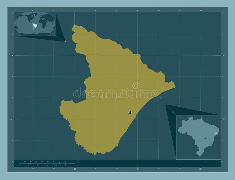 Sergipe, Brazil. Solid. Capital Stock Illustration - Illustration of ...