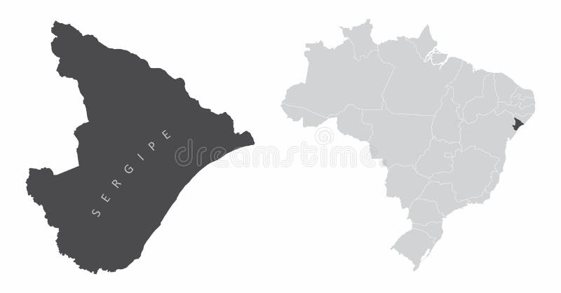 Sergipe State Brazil stock illustration. Illustration of region - 188538390