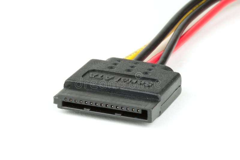 Serial ATA Computer Data Cable Stock Photo - Image of macro, connector ...
