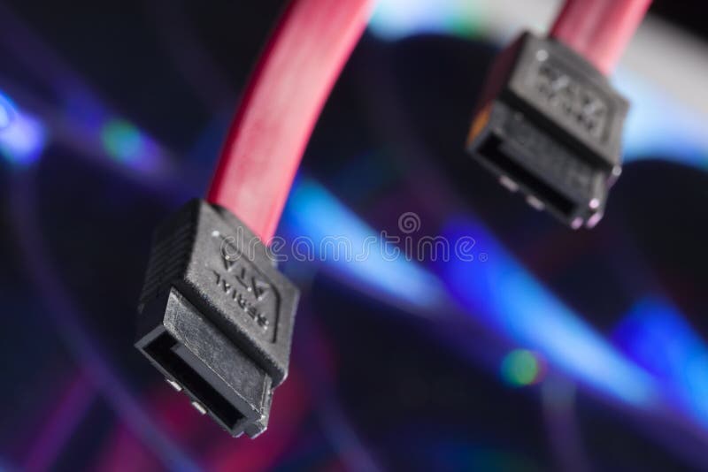 Serial Ata Connection Cable Stock Photo - Image of plug, cable: 104528930