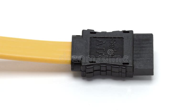 Serial ATA data cable stock image. Image of plug, disk - 4592517