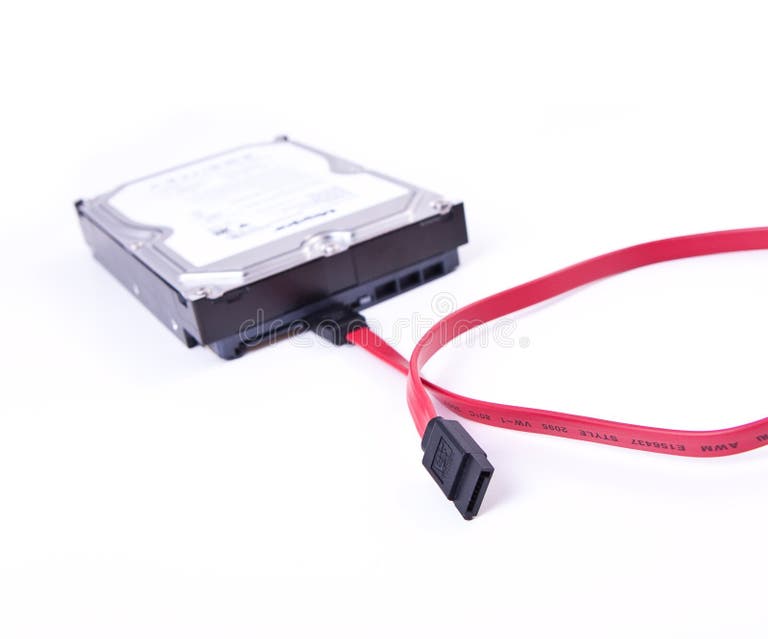 Serial ATA Hard Drive Isolated Stock Photo - Image of read, hard: 12179444