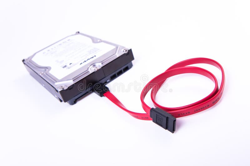 Serial ATA Hard Drive Isolated Stock Photo - Image of read, hard: 12179444