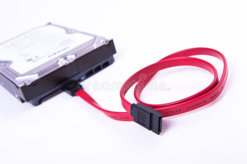 Serial ATA Hard Drive Isolated Stock Photo - Image of read, hard: 12179444