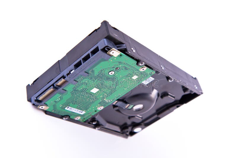 Serial ATA Hard Drive Isolated Stock Photo - Image of read, hard: 12179444