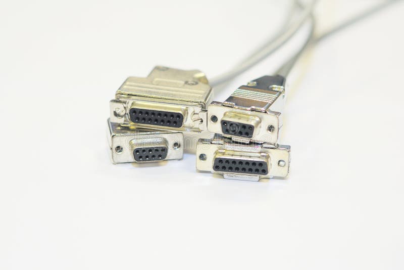 A serial cable stock photo. Image of pins, insert, serial - 29222530