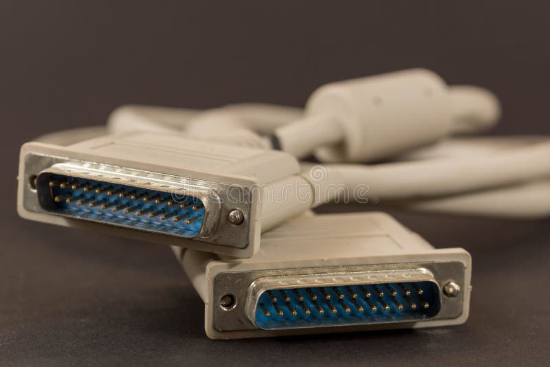 Serial cable stock photo. Image of black, technology - 69089292