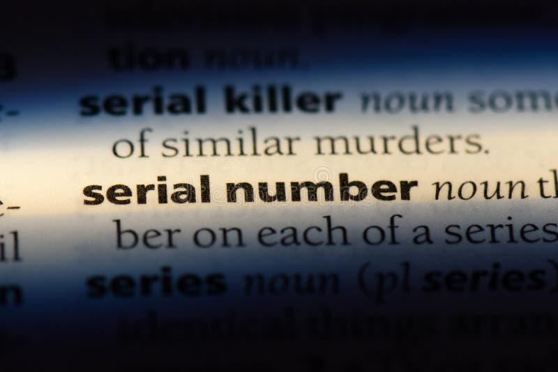 Serial number stock photo. Image of book, idea, text - 126618292