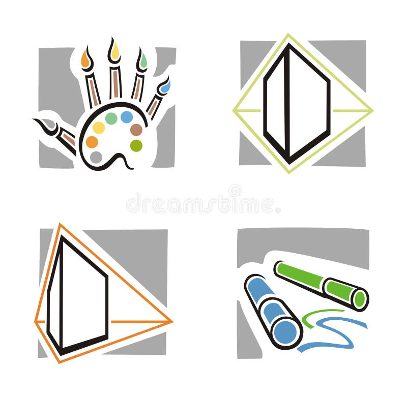 Serie del icono del arte ilustración del vector. Ilustración de ...